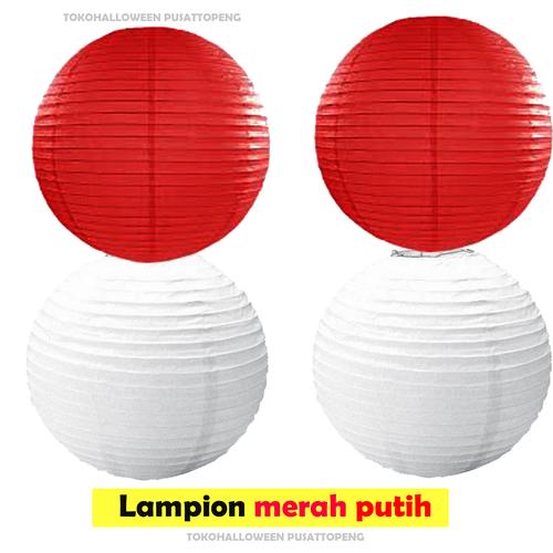 Jual lampion merah putih dekorasi agustusan - lampion merah - Jakarta ...