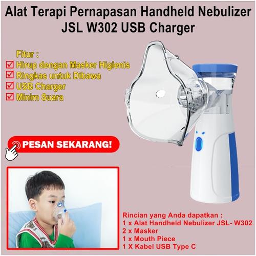 Promo Handheld inhaler nebulizer machine alat uap pernafasan asma sesak ...