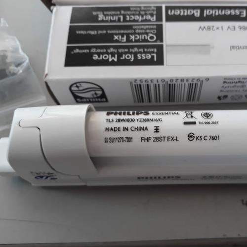 Jual Lampu T5 28W TCH086 Philips 120cm 830 Kuning Lengkap dengan Kap ...