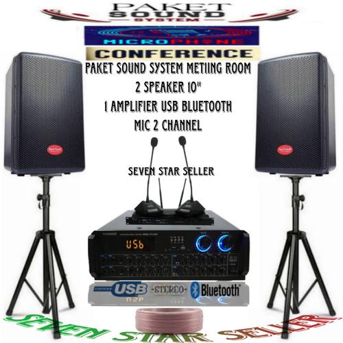Jual Paket Sound System 2 Mic Conference Wireless Ruang Rapat/Ruang ...