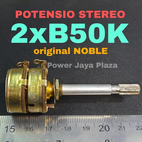 Jual Potensio Stereo Besar 2xB50K ohm original NOBLE - Kota Bandung ...
