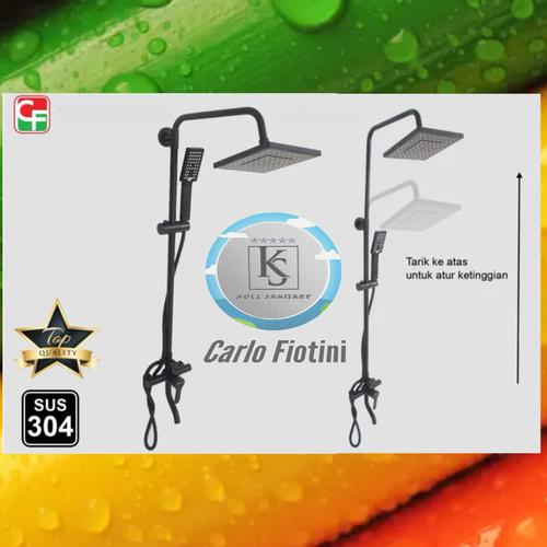 Jual Shower Set Hitam Carlo Fiotini/Tiang Shower Colume Set Stainless ...