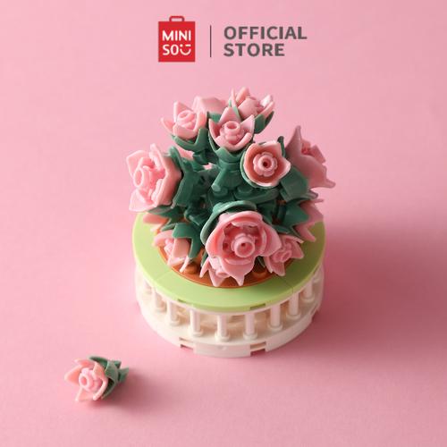 Jual Miniso Flower Language Series Succulent Plants Building Blocks ...