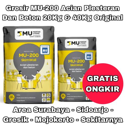 Jual Mortar Utama MU-200 Skimwall Acian Plesteran dan Beton 20Kg & 40Kg ...