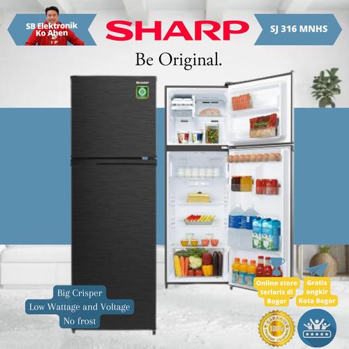 Jual SHARP SJ-316MN-HS Kulkas 2 Pintu SJ 316 MN HS Low Watt Kapasitas ...