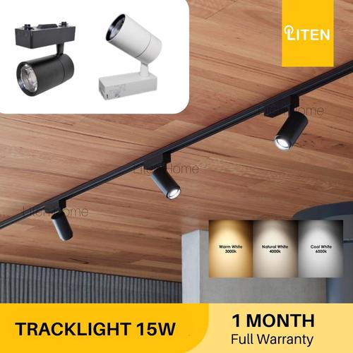 Jual Paket Lampu Track 15W 1 set isi 3 + Rel 1M Sorot Tracklight ...