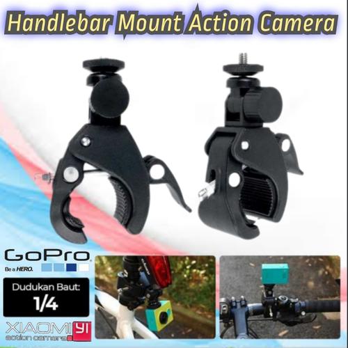 Jual Bike Handlebar Mount Holder 360 Degree Rotation for GoPro - Model ...