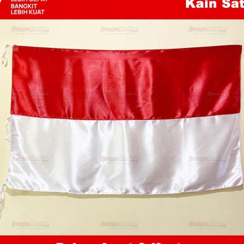 Jual Bendera Indonesia merah putih bahan kain satin premium agustusan ...