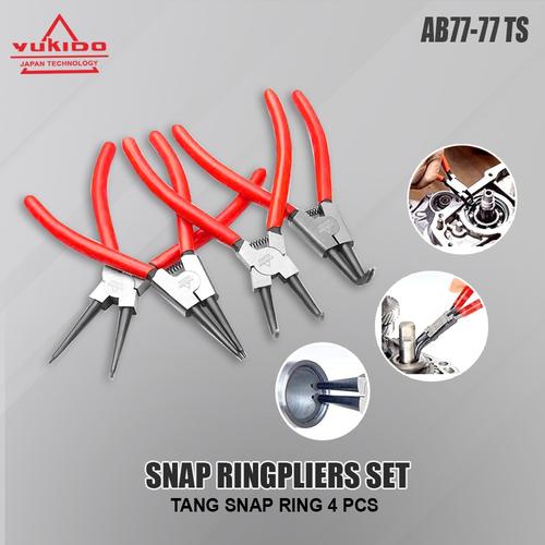 Jual YUKIDO Circlip Pliers Set 4pcs - Snap Ring Tang Spi Set 7 inch ...