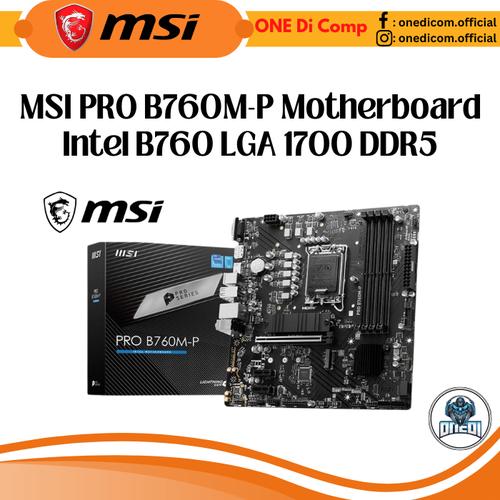 Jual MSI PRO B760M-P Motherboard Intel B760 LGA 1700 DDR5 - Kota Medan ...