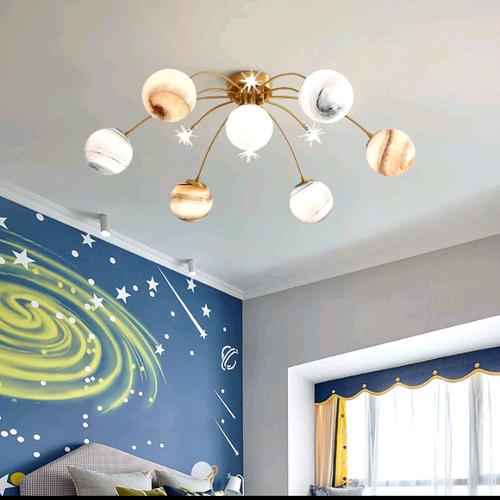 Promo Lampu gantung plafon modern minimalis led model planet 3 cahaya ...