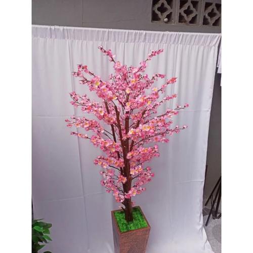 Jual Tanaman Bunga Sakura Artificial Partisi Pohon Plastik Tinggi 120cm ...