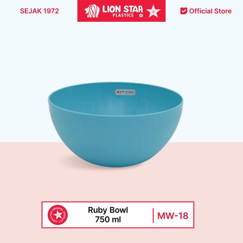 Promo LION STAR Mangkok Makan Ruby Bowl 750 ml MW-18 - Biru - Kab ...
