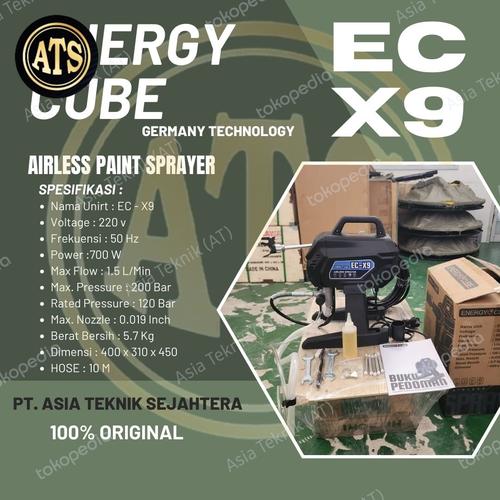 Promo Alat Cat Tanpa Kompresor Angin. Airless Paint Sprayer Energy Cube ...