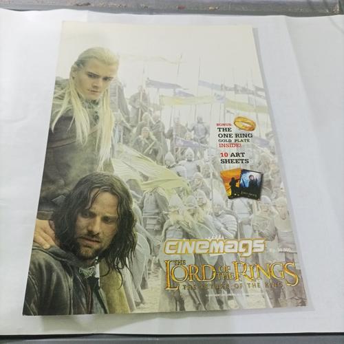Jual cover depan majalah Cinemags Lord Of The Rings The Return Of The ...