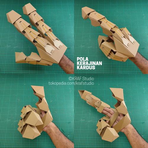 Jual Pola Kerajinan Kardus 1855: tangan robot besar dengan jari mekanis ...