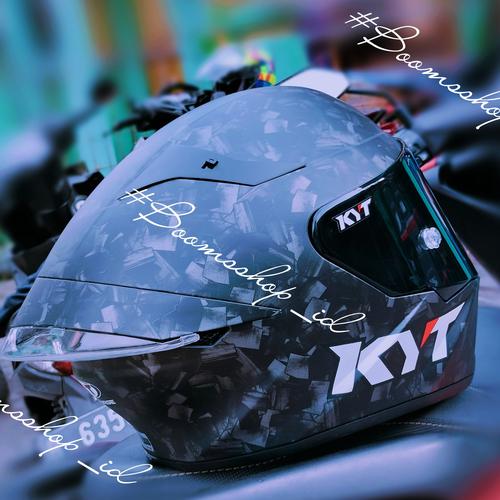 Jual helm kyt tt course repaint wd carbon forget black matt - Hitam, M ...