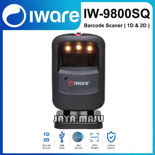Jual BARCODE SCANNER IWARE IW-9800SQ SETARA SYMBOL DS9208 2D 1D AUTO ...