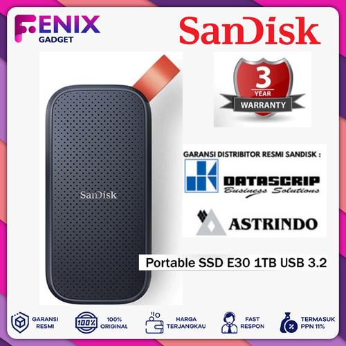 Promo SanDisk Portable SSD E30 1TB USB 3.2 Original Garansi Resmi 3 Tahun Cicil 0% 3x - Jakarta ...
