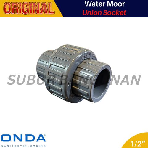 Jual Water Mur Moor Polos Onda 1/2" Union Socket 1/2 Inch PVC Onda ...
