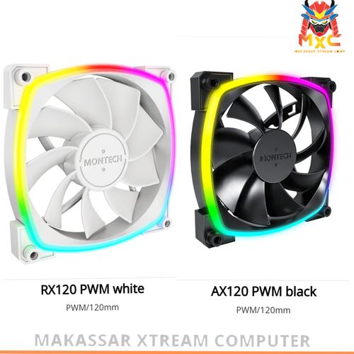Jual FAN CASING MONTECH RX120 / AX120 PWM 12CM ARGB COOLER FAN - AX ...