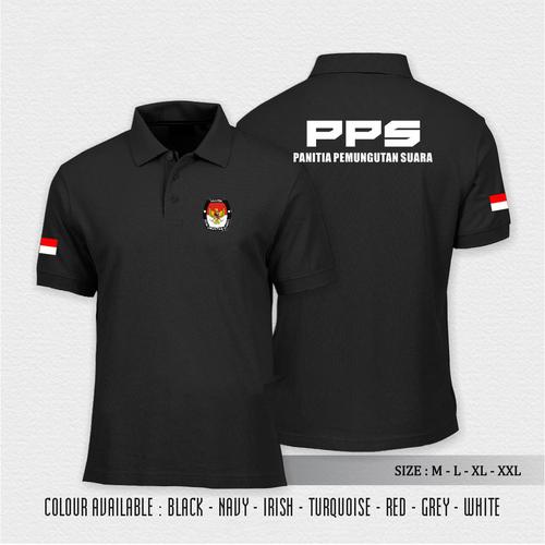 Jual polo shirt pps kpu / baju kerah panitia pemungutan suara kpu ...