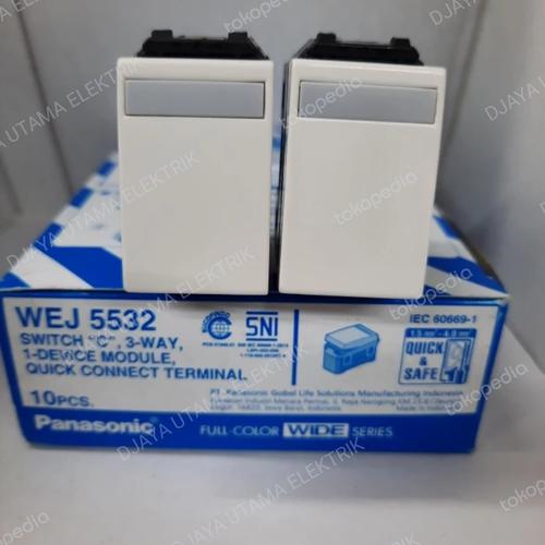Jual Mata Saklar Kecil Hotel WEJ5532 Panasonic - Putih - Jakarta Pusat ...