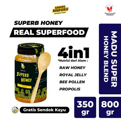 Promo Madu Super 4in1 Sarang Maduku Propolis Royal Jelly Bee Pollen ...