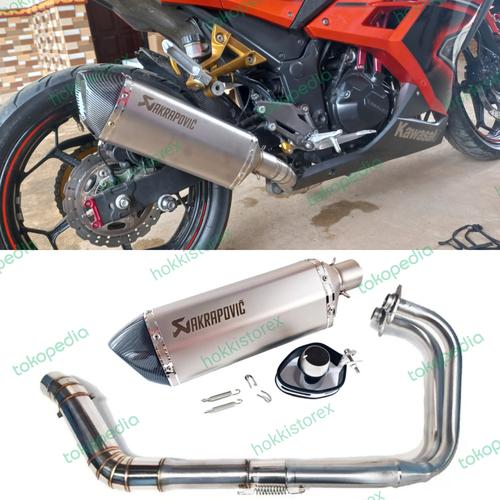 Jual KNALPOT RACING IMPORT AKRAPOVIC BIG FULLSISTEM NINJA250FI CBR250RR ...