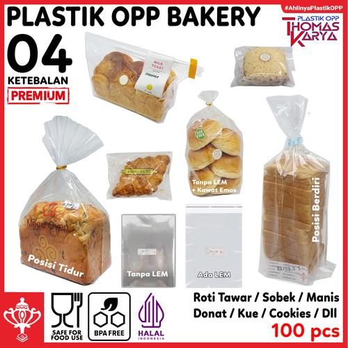Jual 28x39.5 Plastik OPP TEBAL (Polos /Tanpa Lem) Plastik Roti Tawar Bening - 30x39,5 PLS🔥 ...