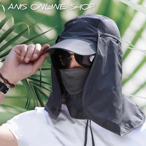 Jual topi anti UV matahari - topi pancing / mancing - topi jepang ...