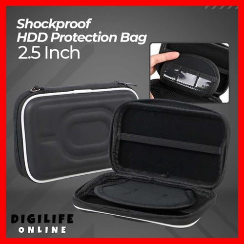 Jual Case HDD 2.5 Inch Casing Wadah Tempat Tas Harddisk Eksternal Hitam ...