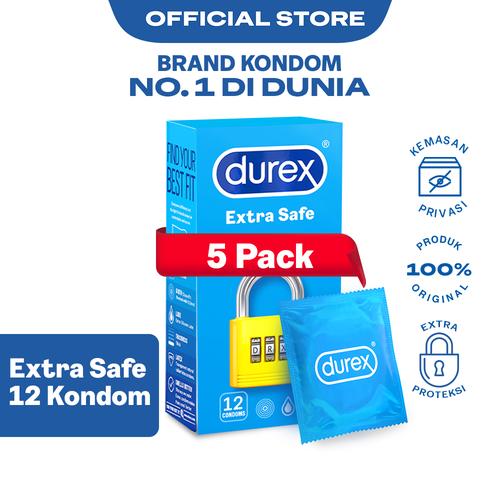 Promo Durex Extra Safe 12s x 5 pcs - Kondom Tebal Lebih Aman - Jakarta ...
