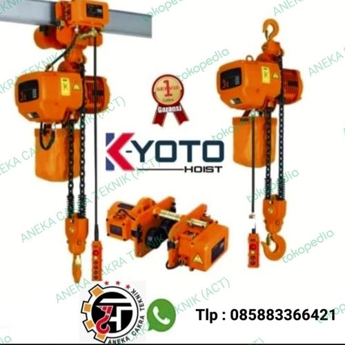 Promo Electric Chain Hoist 3 Ton x 20 Meter(1 jalur) KYOTO Made in ...