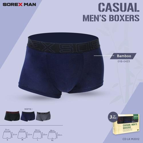 Jual Celana Dalam Boxer Pria Laki Laki Serat Bambu Sorex Man 2012 - M ...