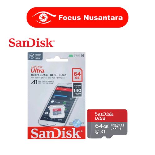 Jual SANDISK Ultra Micro SDXC UHS-I 64 GB (140mbps) Micro SD Garansi ...
