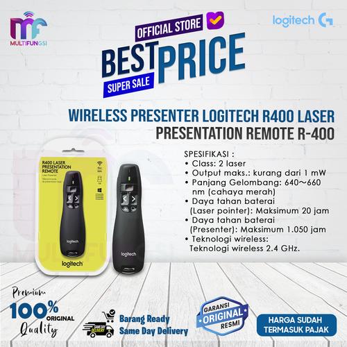 Promo Wireless Presenter Logitech R400 Laser Presentation Remote R-400 ...