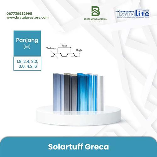 Jual Atap Polycarbonate Solartuff Greca 6mm Gelombang Solar Tuff ...