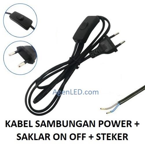 Jual Kabel Sambungan Lampu TL T5 T8 Listrik Power Steker Saklar On Off ...