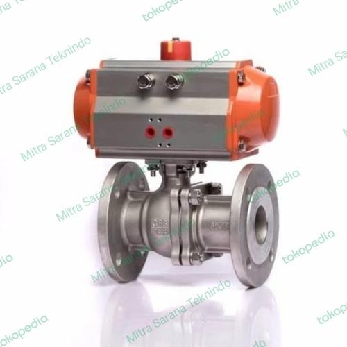 Jual Ball Valve Pneumatic Actuator 1" inch DN25 Stainless 304 JIS 10K - Jakarta Barat - Mitra ...