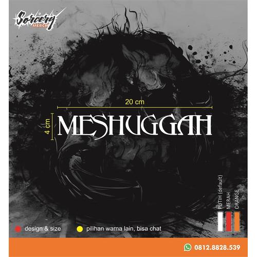 Jual MESHUGGAH logo cutting sticker - 15x2,5 - Jakarta Timur - Sorcery ...