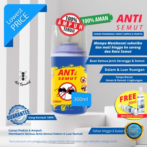 Jual RACUN PENGUSIR PEMBASMI SEMUT SEMPROT AMPUH MURAH AEROSOL 250ml ...