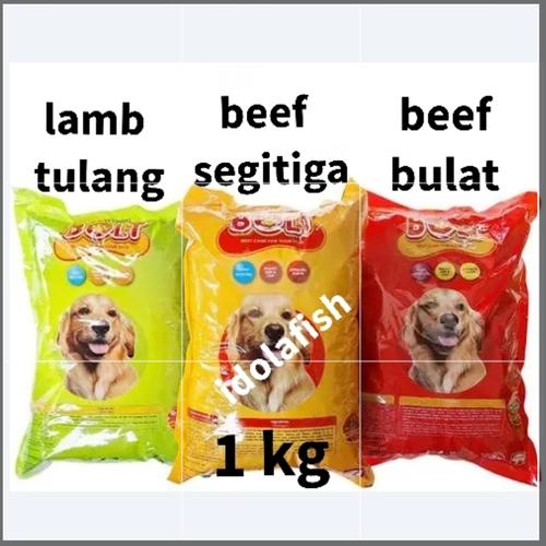Jual bolt dog 1 kg dengan berbagai varian makanan anjing dewasa - merah ...