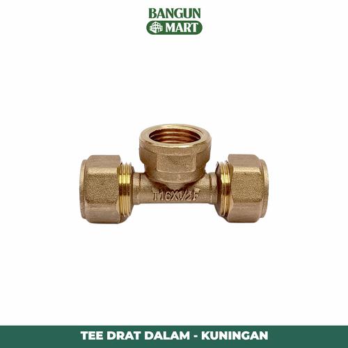 Jual Tee Drat Dalam Kuningan Sambungan Pipa Pengencang Saluran Air ...