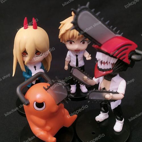 Jual action figure chainsaw man, denji, pocita, power, pochita - tipe e ...