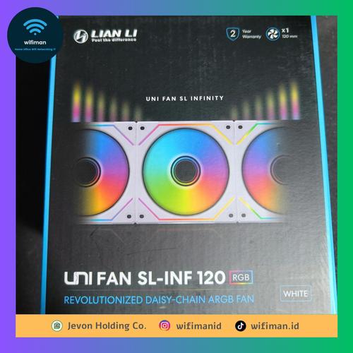 Jual Lian Li Uni Fan SL120 Inf Single Fan Unifan SL120 Infinity Black ...