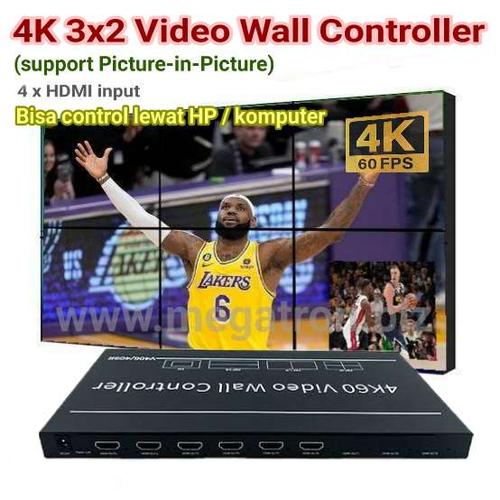 Jual 4K 3x2 HDMI Video Wall Controller (4 HDMI input)-Bisa control ...