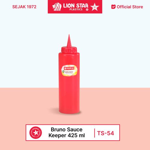 Promo LION STAR Botol Saos Bruno Sauce Keeper 425 ml TS-54 - Merah ...