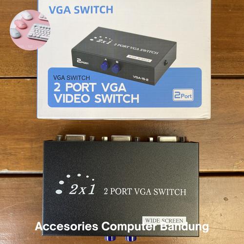 Jual Vga switch 2 port /switcher vga 2 port - Kota Bandung - Accesories ...