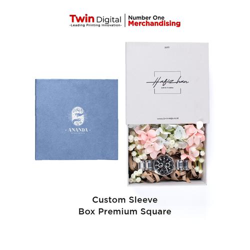 Jual Custom Sleeve Box Premium Square Tempat Perhiasan - Kotak Kado Ultah - Putih, Besar ...